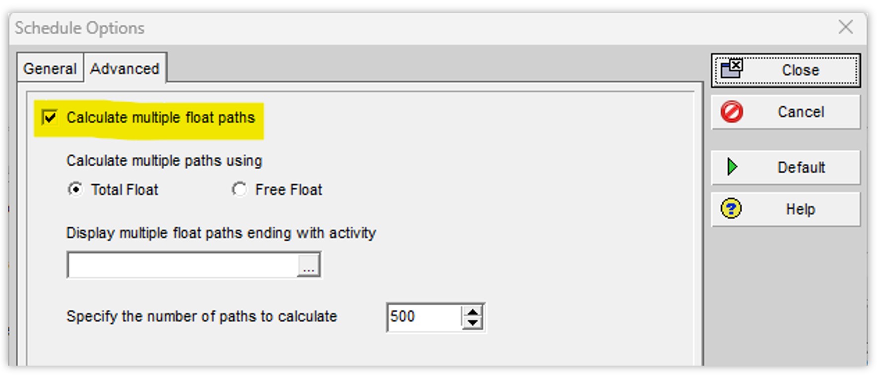 USACE Schedule Narratives | CPM-SS